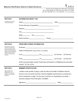 Fillable Online Service Purchase Estimate Request Form Fax Email Print - pdfFiller