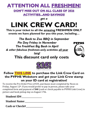 Fillable Online Freshmen Invitation for Friday, September 19 from Link ...