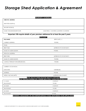 Fillable Online Garage/Storage Building Permit Application Fax Email ...