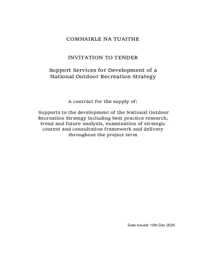 Fillable Online ITT template. Template for invitation to tender. Fax ...