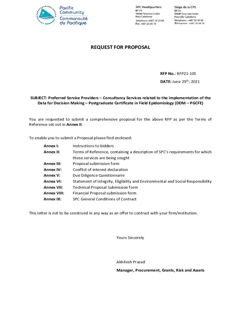 Fillable Online Request for Proposal (RFP/UNRWA/CSSD/JB/052/2020) Fax ...