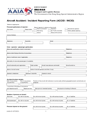 Fillable Online Voluntary Incident Reporting Form Fax Email Print - pdfFiller