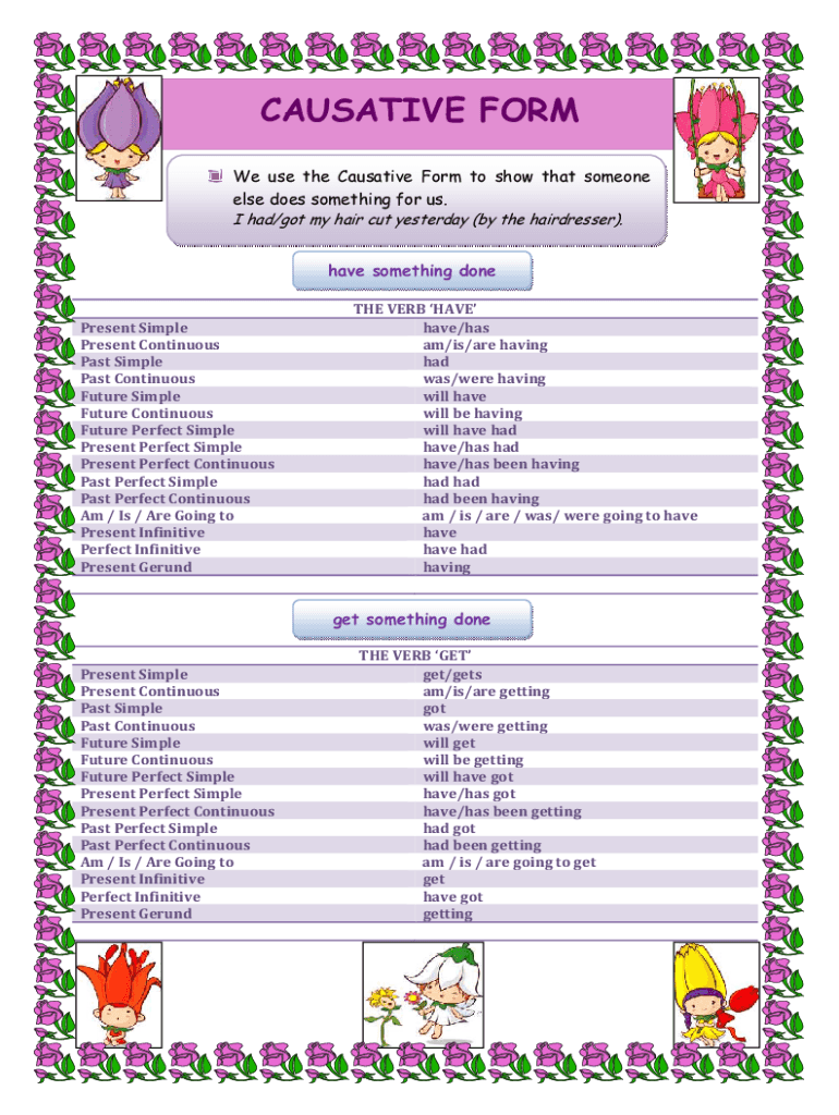 Fillable Online causative-form2311 (1).pdf - CAUSATIVE FORM We use the ... Fax Email Print ...