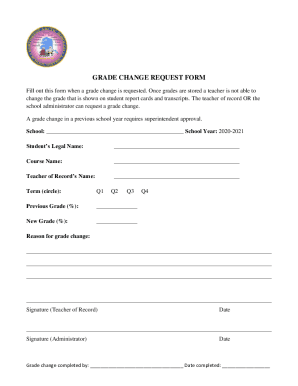 Fillable Online Grade Change Request as a Teacher, and how to Approve ... Fax Email Print ...