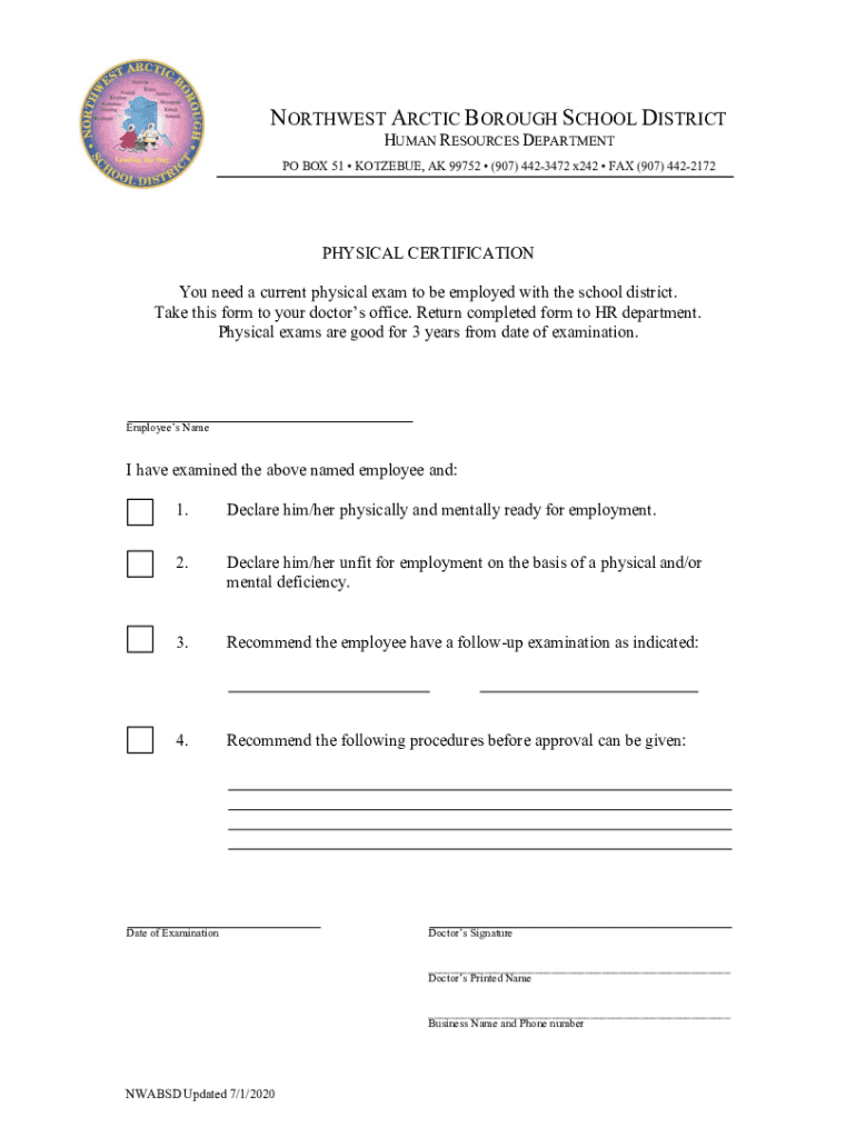 Fillable Online Physical Certificate Doc Fax Email Print Pdffiller