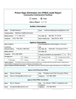 Fillable Online PRISONS AND JAIL STANDARDS - PREA Resource Center Fax ...