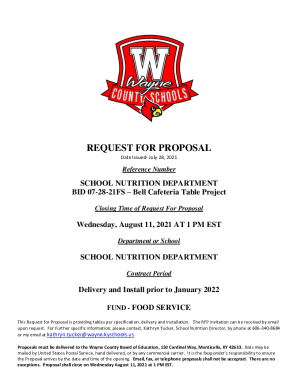 Fillable Online REQUEST FOR PROPOSAL - KPC Fax Email Print - pdfFiller