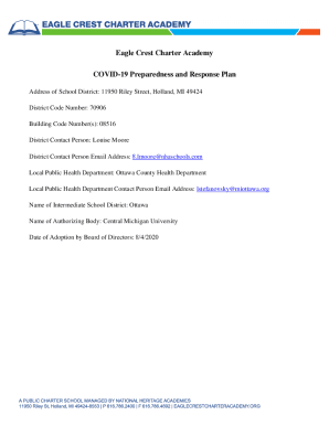 Fillable Online Eagle Crest Charter Academy Extended COVID-19 Learning Plan Fax Email Print ...
