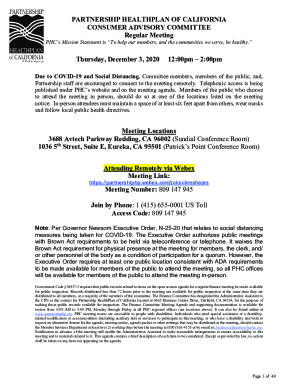 Fillable Online Consumer Advisory CouncilsL.A. Care Health Plan Fax ...