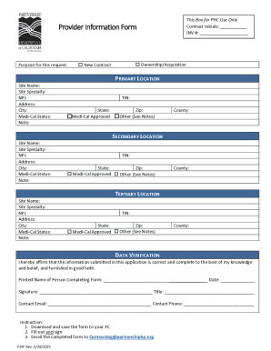 Fillable Online Provider Not On File Form Fax Email Print - pdfFiller