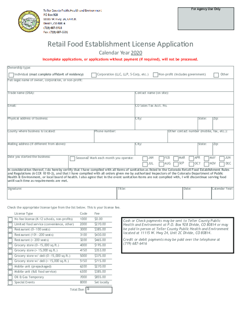 Fillable Online Food Establishment Licensing Details, FAQ, and Step-by ...