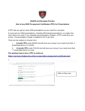 Fillable Online How to buy NHS Pre-payment Certificates (PPC) for ...