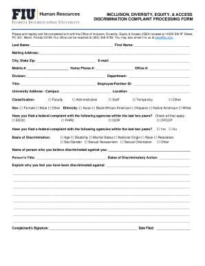 Fillable Online hr fiu is an employee of F - Florida International ...