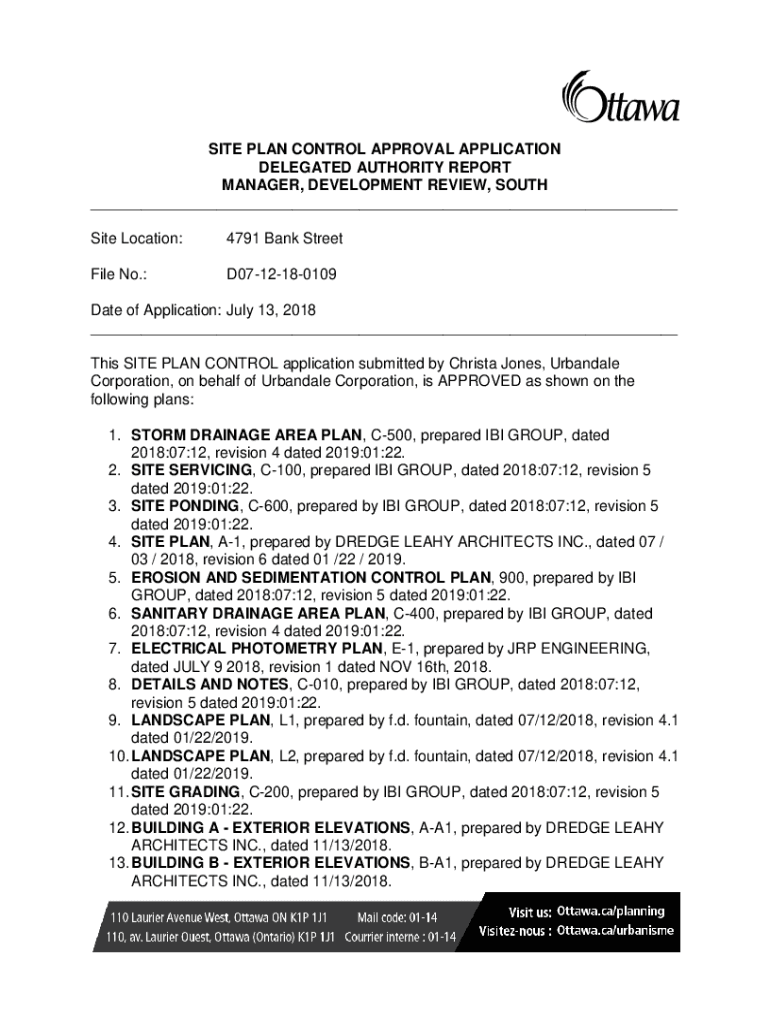 Fillable Online Site Plan Control Application Form - Chatham-Kent Fax Email Print - pdfFiller