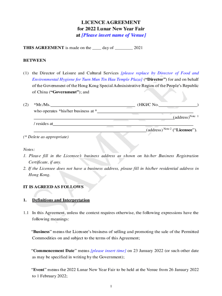 Fillable Online License Agreement Details - New York State Fair Fax Email Print - pdfFiller