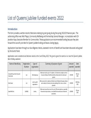 Fillable Online Queen's Platinum Jubilee Fund 2022 Application Form ...