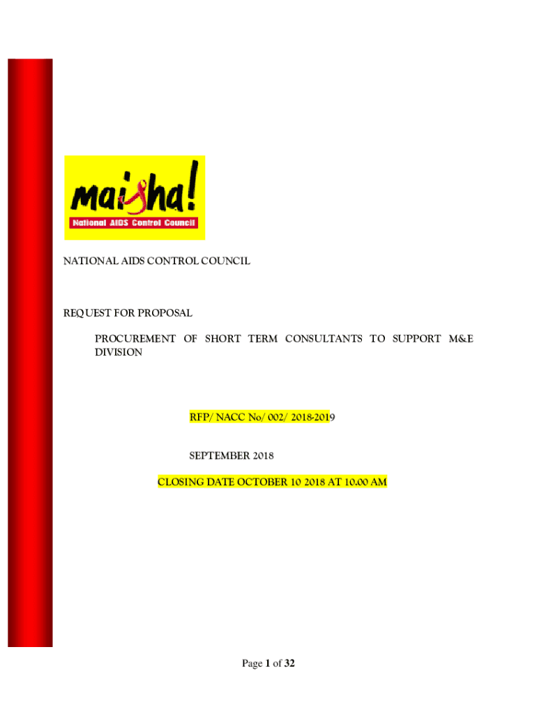 Fillable Online Request for Proposal (RFP) at the National Agency for the ... Fax Email Print ...
