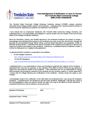 Fillable Online Acknowledgement of Notification On How To AccessThe ...