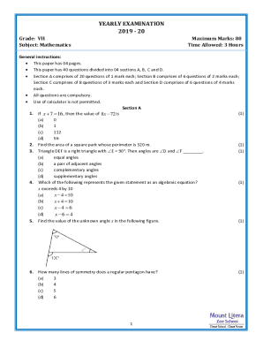 Fillable Online Mathematics (Basic) Sample Question Paper Time Allowed ...