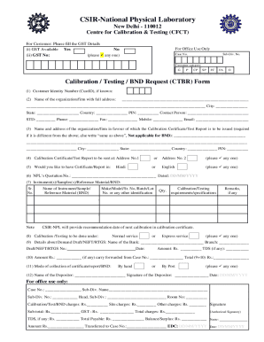 Fillable Online (CTR) Form (pdf) - National Physical Laboratory ...