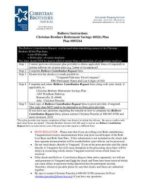 Fillable Online Christian Brothers 403(b) Retirement Questions ...