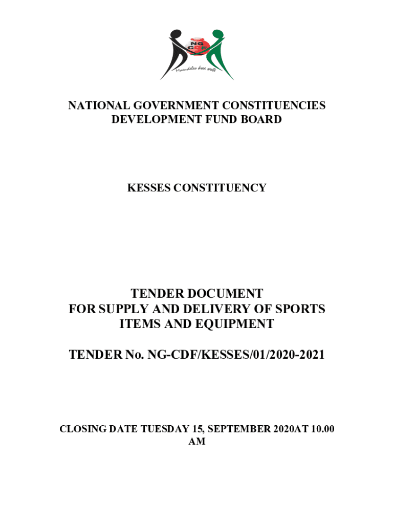Fillable Online National Government Constituencies Development Fund ...