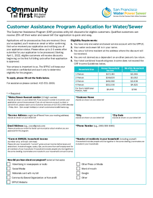 Fillable Online Financial Assistance - Philadelphia Water Department ...