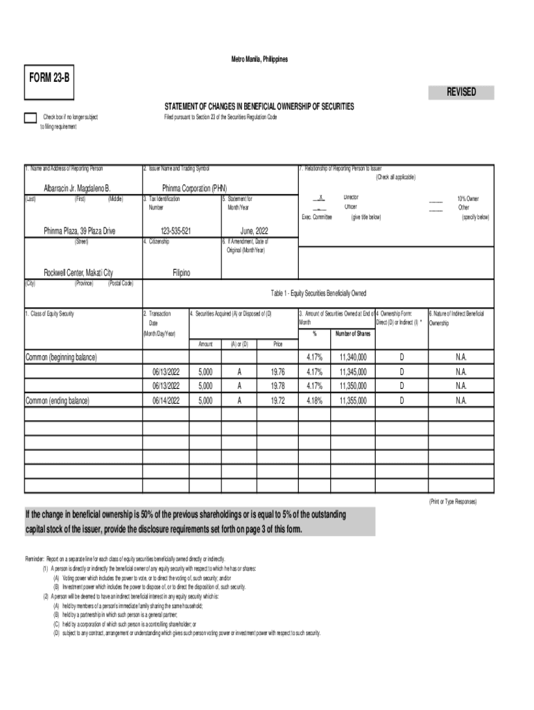Fillable Online SEC Form 23 B JVP 8-8-12 - 7-Eleven Fax Email Print - pdfFiller