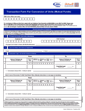 Fillable Online Conversion Application Form - Al Meezan Investments Fax ...