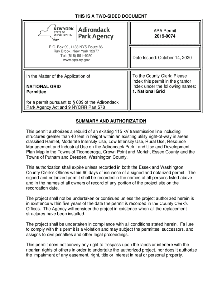 Fillable Online apa ny Citizen's Guide to Adirondack Park Agency Land ...