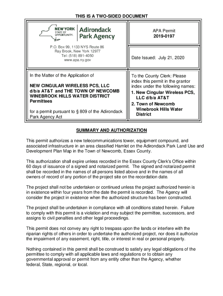 Fillable Online apa ny Adirondack Park Agency - Ray Brook - MapQuest ...