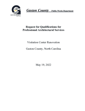 Fillable Online Gaston County Public Works Department Fax Email Print - pdfFiller