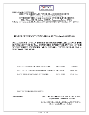 Fillable Online cspc co Third Floor, SLDC Building, CSPTCL, Danganiya ...