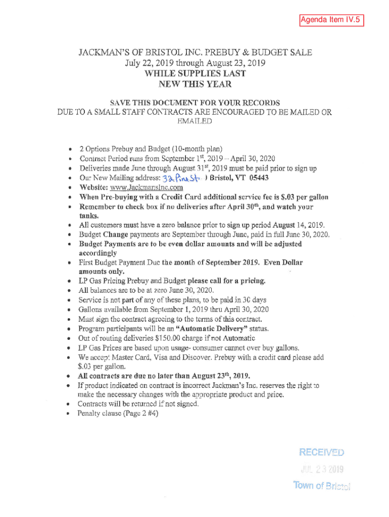 Fillable Online RECEIV!D Town of BrL:::tc:' Fax Email Print - pdfFiller