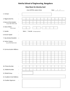 Fillable Online ID Card Details Form. ID Card Details Form Fax Email ...