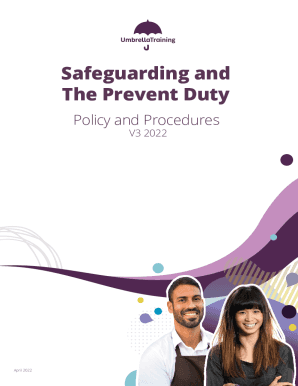 Fillable Online The Prevent duty: an introduction for those with ...