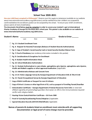 Fillable Online Admission Initial Application Form Parents have two ...