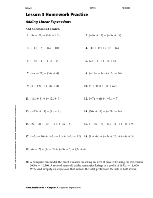 Fillable Online Combining Like Terms Worksheet (pdf) Fax Email Print ...