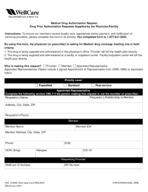 Fillable Online Medical Drug Authorization Request. Accessible PDF Fax ...