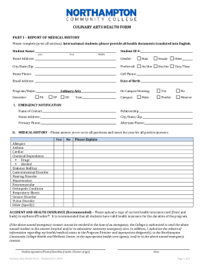 Fillable Online Immunization Record & Medical History Form Fax Email ...