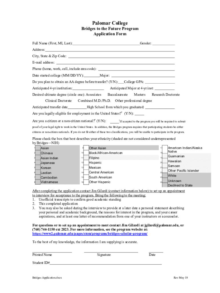 Fillable Online Word Application - California State University San Marcos Fax Email Print ...