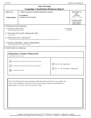 Fillable Online Campaign Contribution Disclosure Report - Free Beacon ...