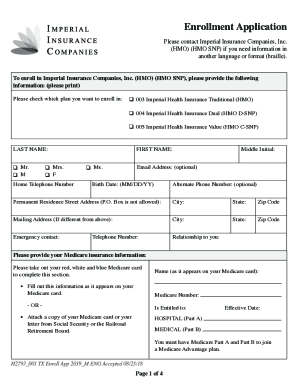 Fillable Online Individual Enrollment Form - Wellcare Fax Email Print ...