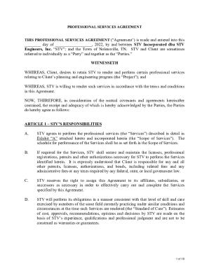 Fillable Online Provider Professional Services Agreement Template Fax ...