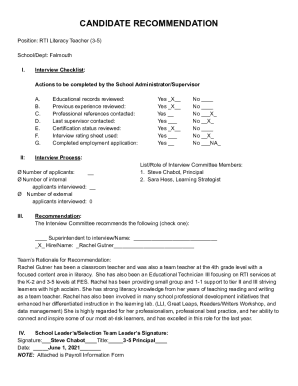Fillable Online Sample Letters of Recommendation for Principals Fax ...