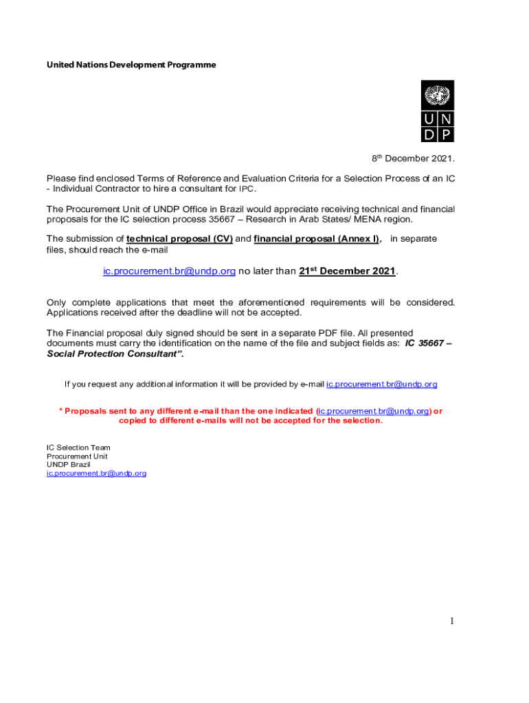 Fillable Online Template - Guide in Writing a TOR for IC Fax Email ...