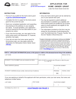 Fillable Online FIN 78, Application for Home Owner Grant. Complete this ...