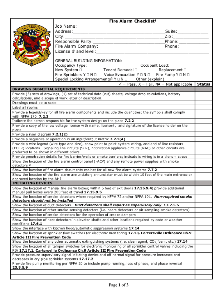 Fillable Online Fire Alarm System Description Worksheet Fax Email Print ...