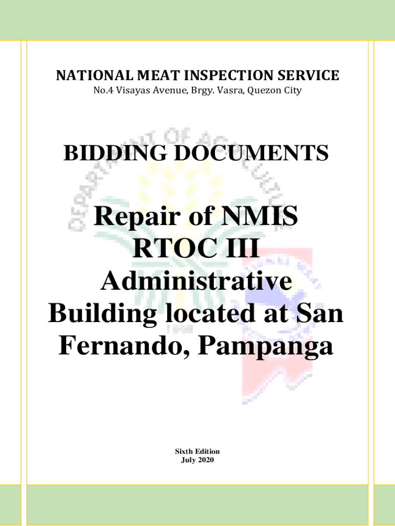 Fillable Online Repair of NMIS RTOC III Administrative Building located ...