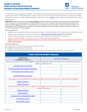 Fillable Online Criminal History Check (CHC) Professional Placement ...